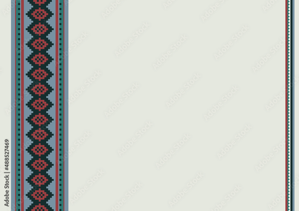 Ethnic tribal pattern background. For brochure, restaurant menu. Cinco ...