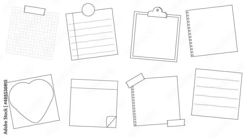 Sticky Note Pad Clip Art