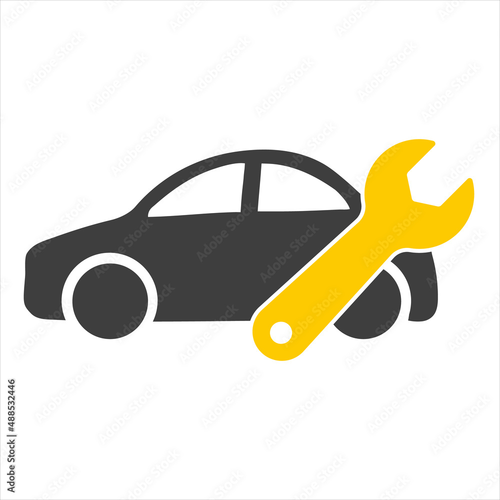Car repair icon. Car repair illustration icon elements. You can use ...
