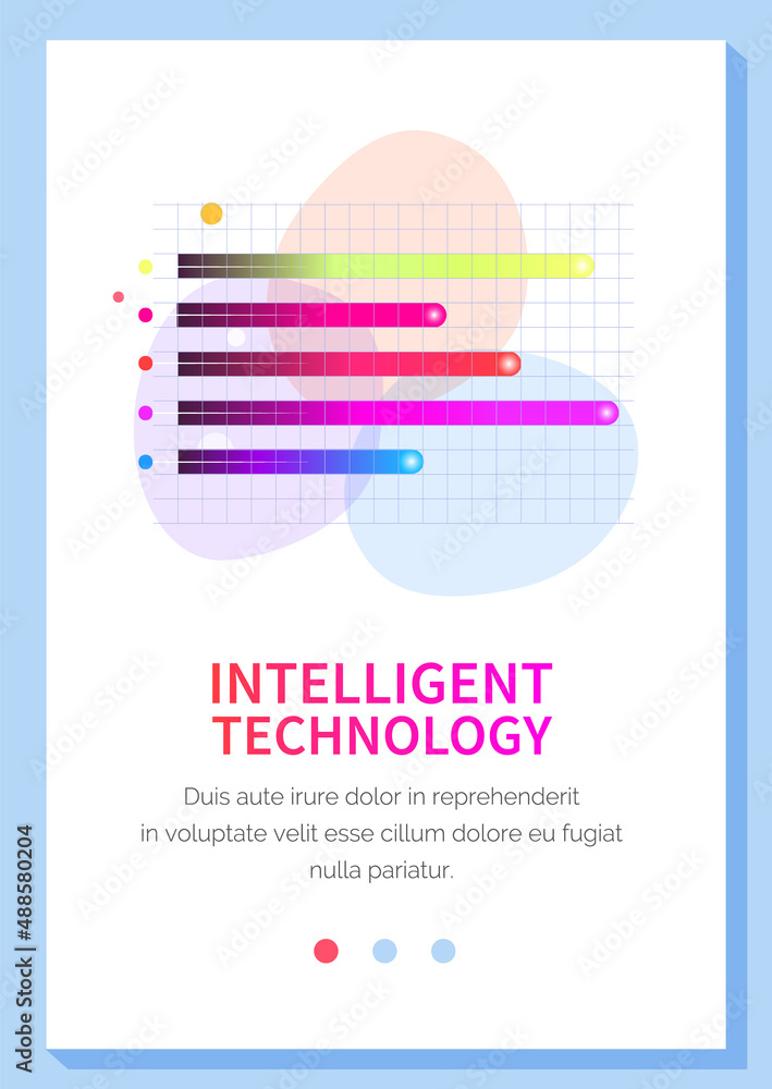 Intelligent technology hud interactive panel. Data screen with charts ...