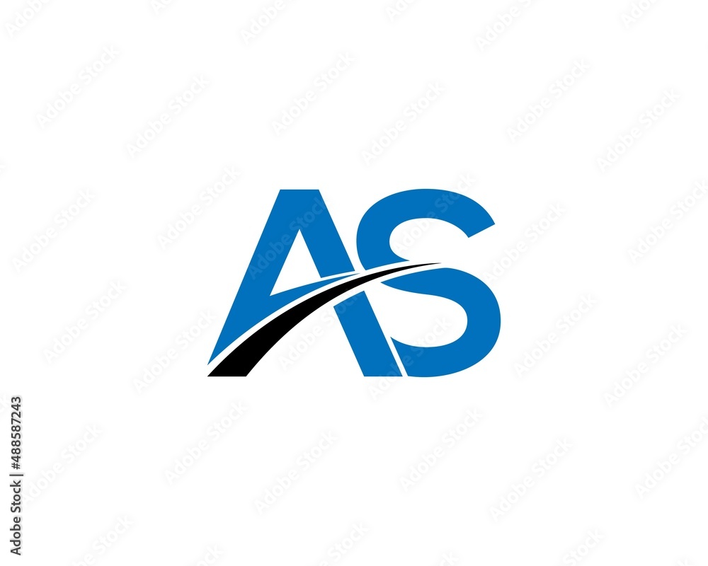 AS Letter Vector Logo Design. Letter AS Logo Symbol Template Vector ...
