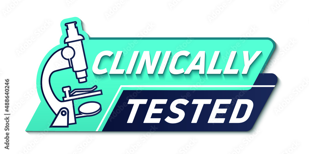 Clinically tested (verified, certified) sign for laboratory test ...