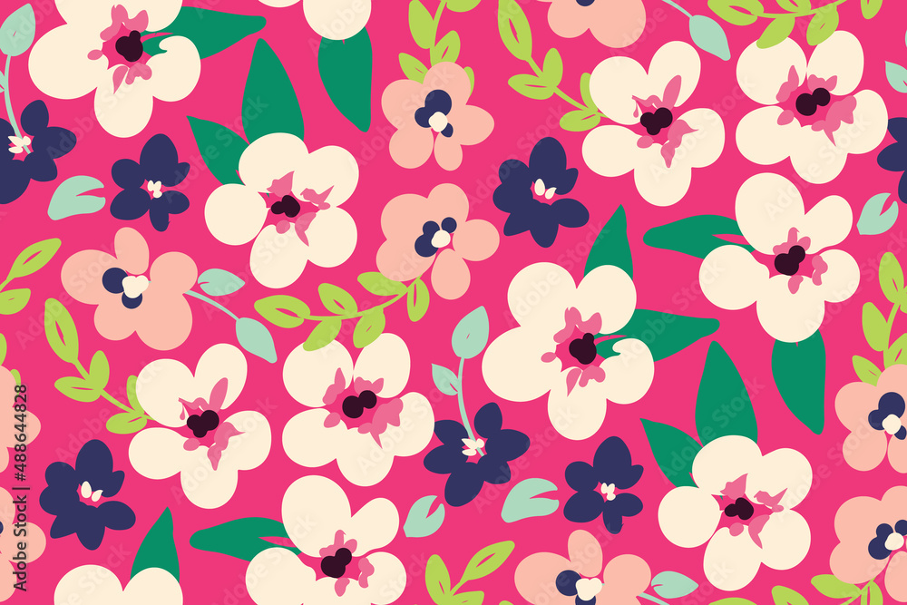 Floral Print Desktop Background