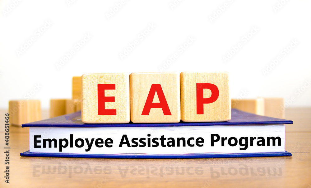 EAP employee assistance program symbol. Concept words EAP employee ...