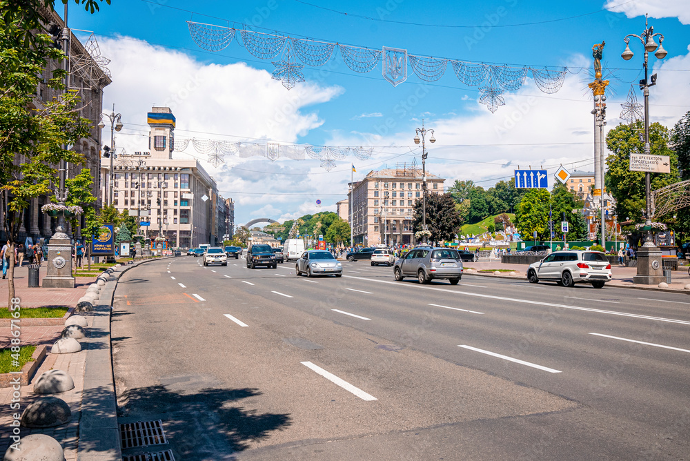 Foto de Kyiv, Ukraine. July 20, 2021. Independence Monument on the ...