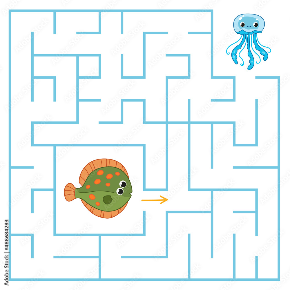 Kids Fish Maze