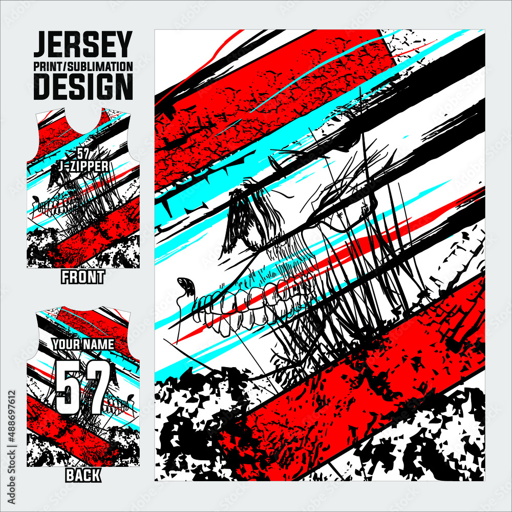 vector abstract design pattern for sublimation printing jersey fabric ...