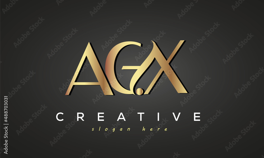 AGX creative luxury logo design Stock Vector | Adobe Stock
