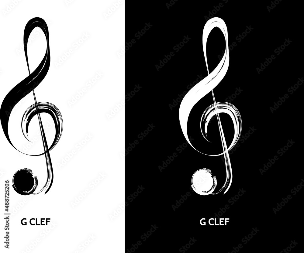 Poster of G Clef or Treble Clef. Most common clef in use. Musical ...