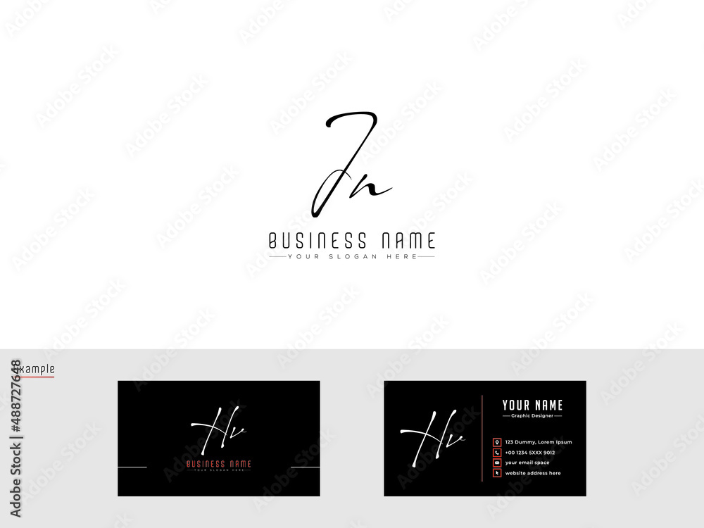 Classic Letter JN Logo, New Signature calligraphy jn logo image with ...