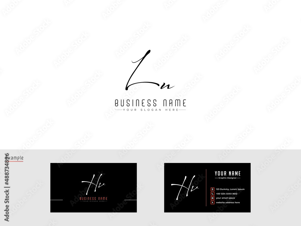 Modern Signature LN Logo Icon, Initial Lettering Ln Signature Logo or ...