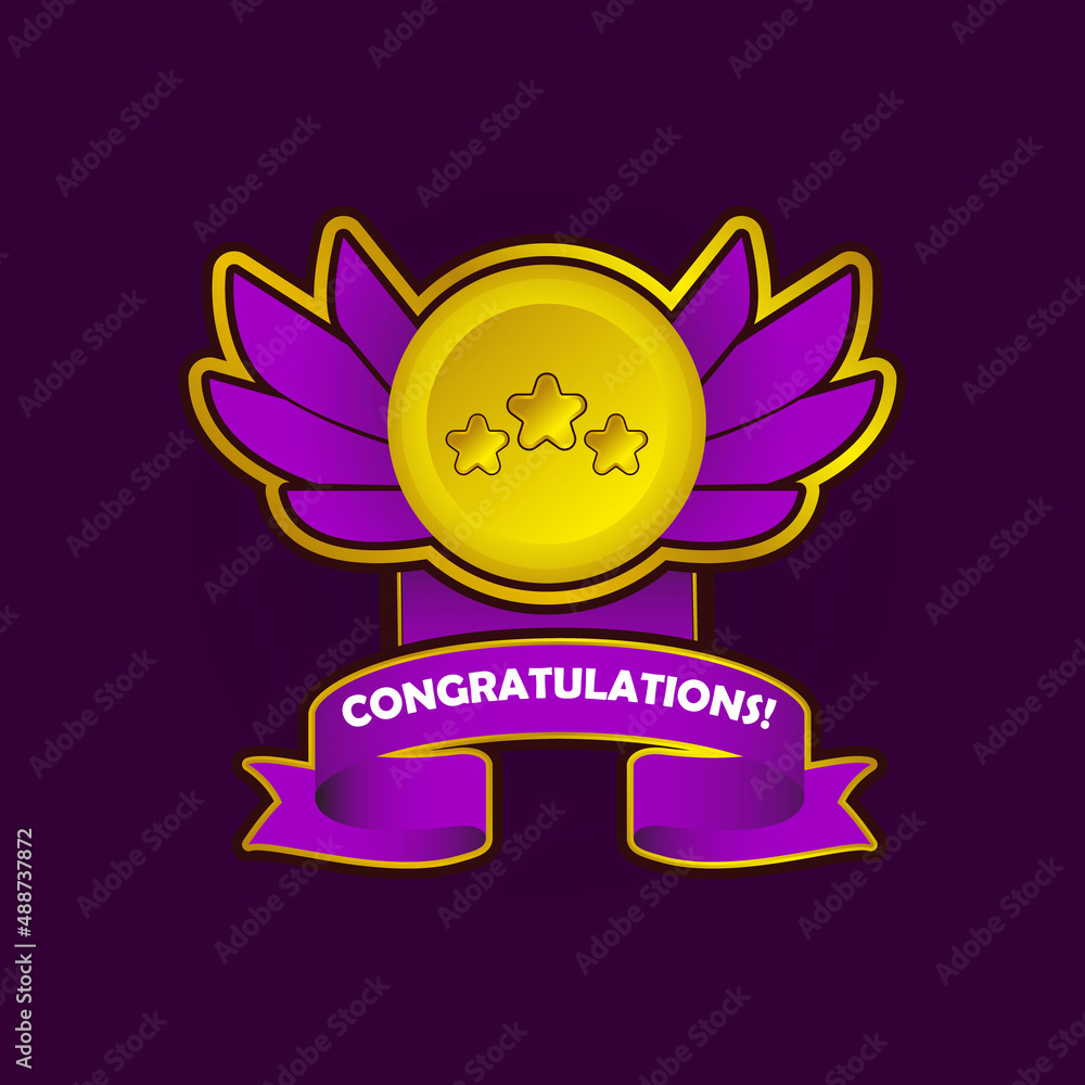 Ranked game cartoon award. Vector design Stock Vector | Adobe Stock