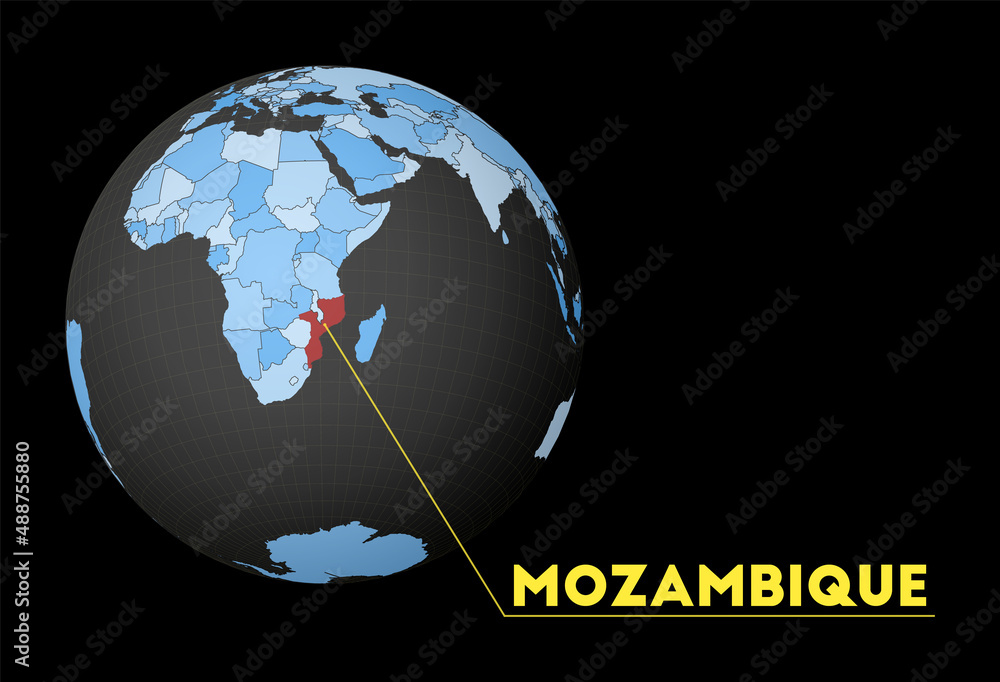 world map mozambique