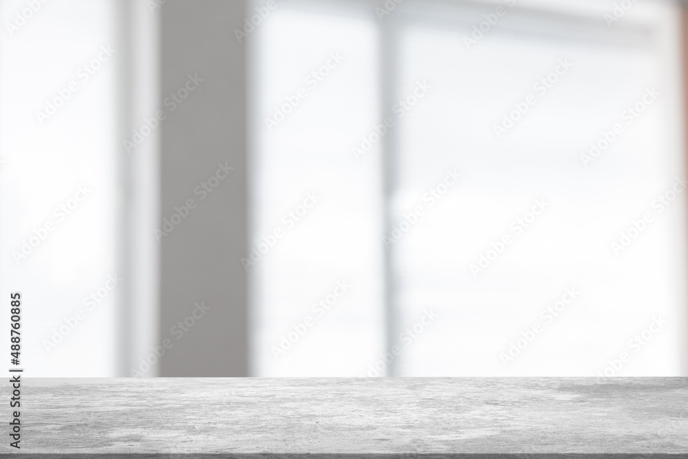 Marble table with window background for mockup product display Stock ...