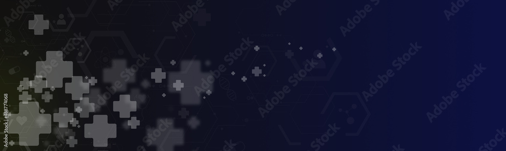 abstract blue medical technology background Stock Illustration | Adobe ...