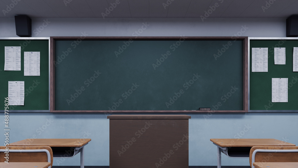 blackboard in classroom Stock Photo | Adobe Stock