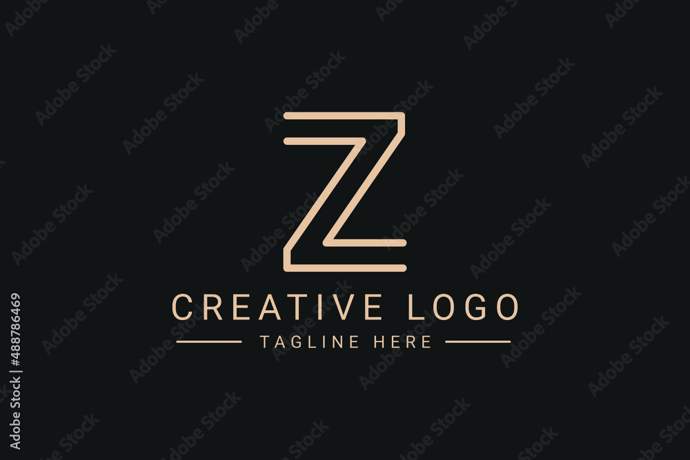 Modern creative letter Z vector logo design. Minimalist Z Luxury ...