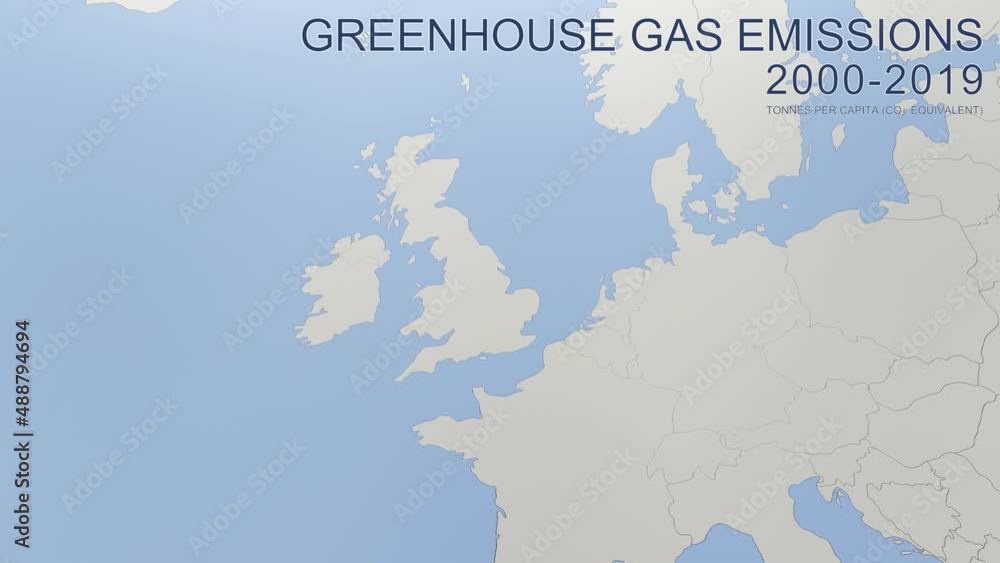Greenhouse gas emissions in Denmark from 2000 to 2019. Values in tonnes ...