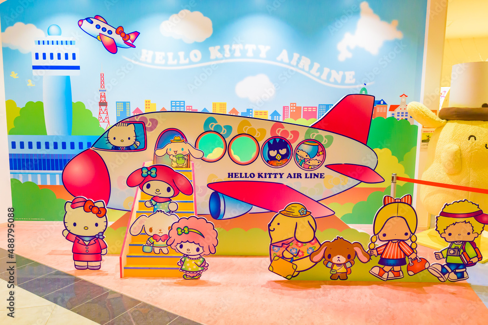 HOKKAIDO, JAPAN - DEC 18, 2021: Hello Kitty Happy Flight at the New ...