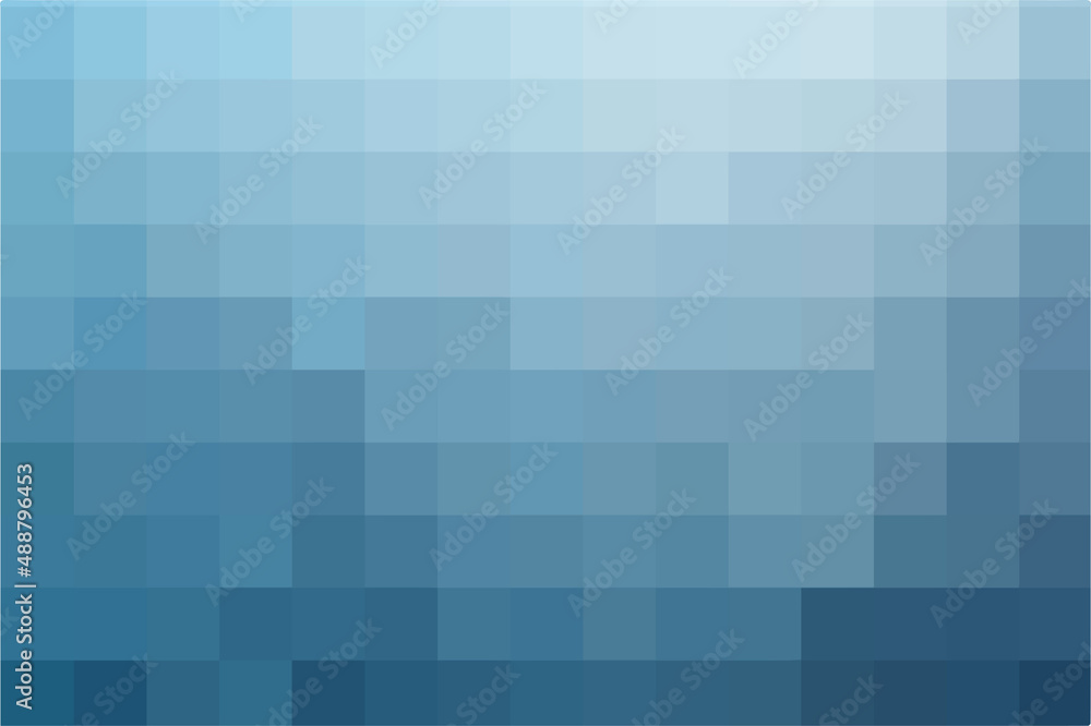 Gradient background of light-dark blue squares. Vertical geometric ...