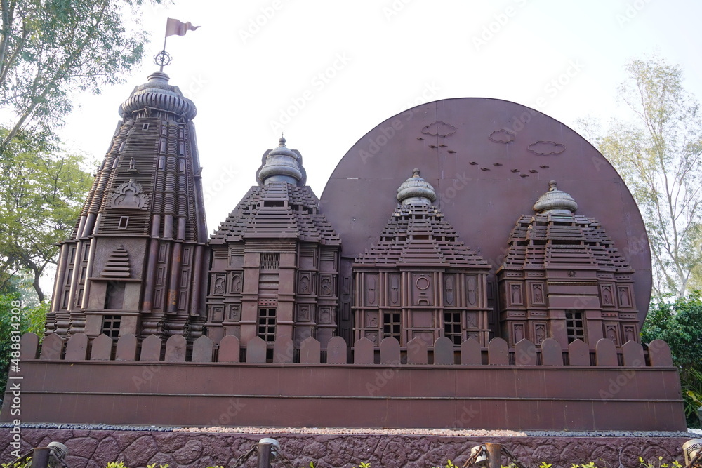 flag of Jagannath temple at Puri, Odisha, India is one of the four ...