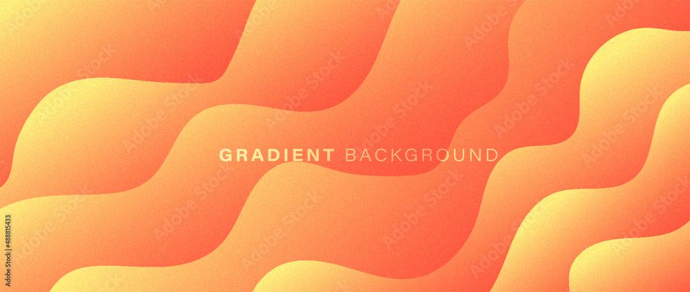 Dynamic wave gradient background with grainy texture Stock Vector ...