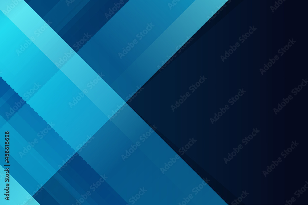 Abstract blue geometric background. Minimal style. Design template for ...