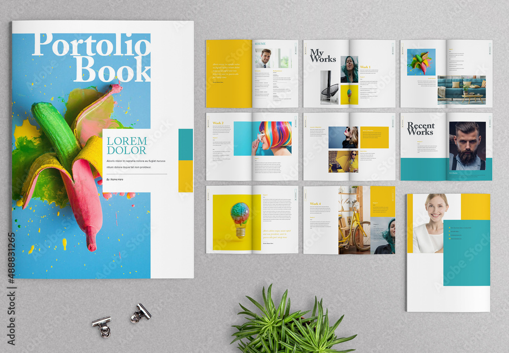 Creative Portfolio Book Stock Template | Adobe Stock