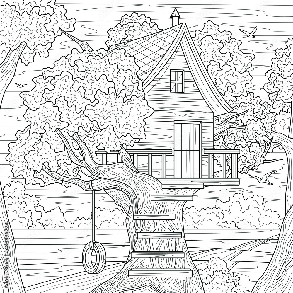 How To Draw A Cool Tree House