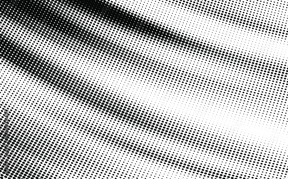 Curving halftone tonal fade abstract vector background. Half tone ...