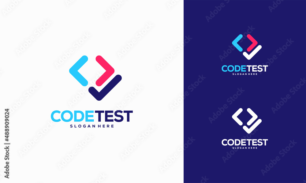 Code Tester Logo Template Design Concept, Programmer Technology logo ...