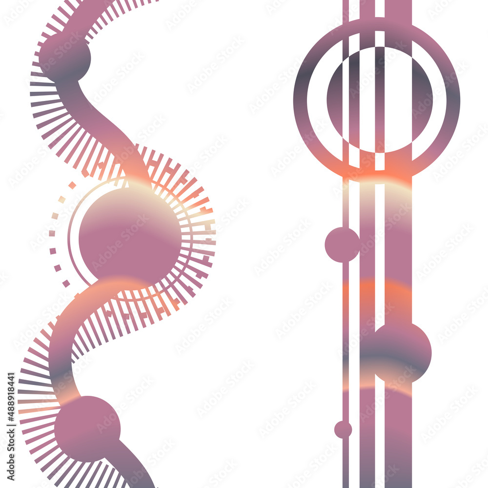 Multile Shapes of Abstract Vertical Bar, in curve shaped and Striped ...