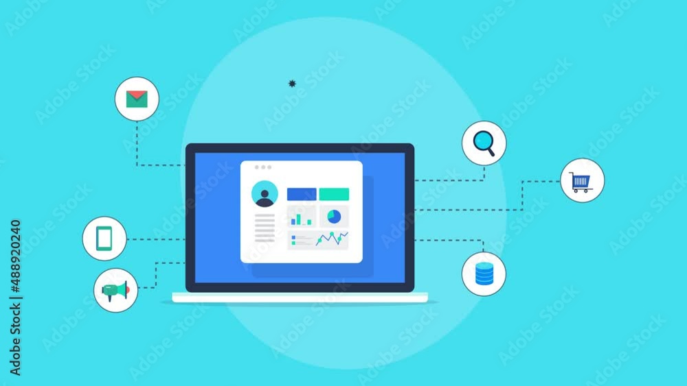 Customer data platform - CDP concept, customer data and behaviour ...