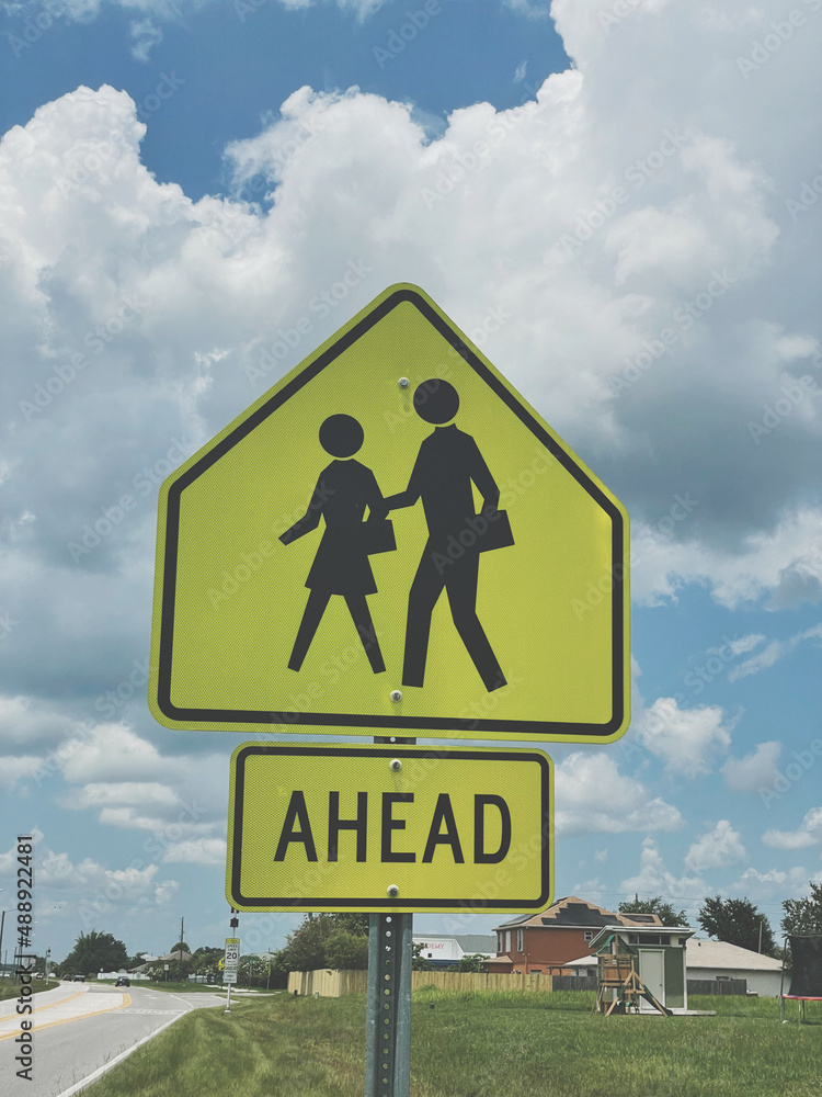 children crossing sign Stock Photo | Adobe Stock
