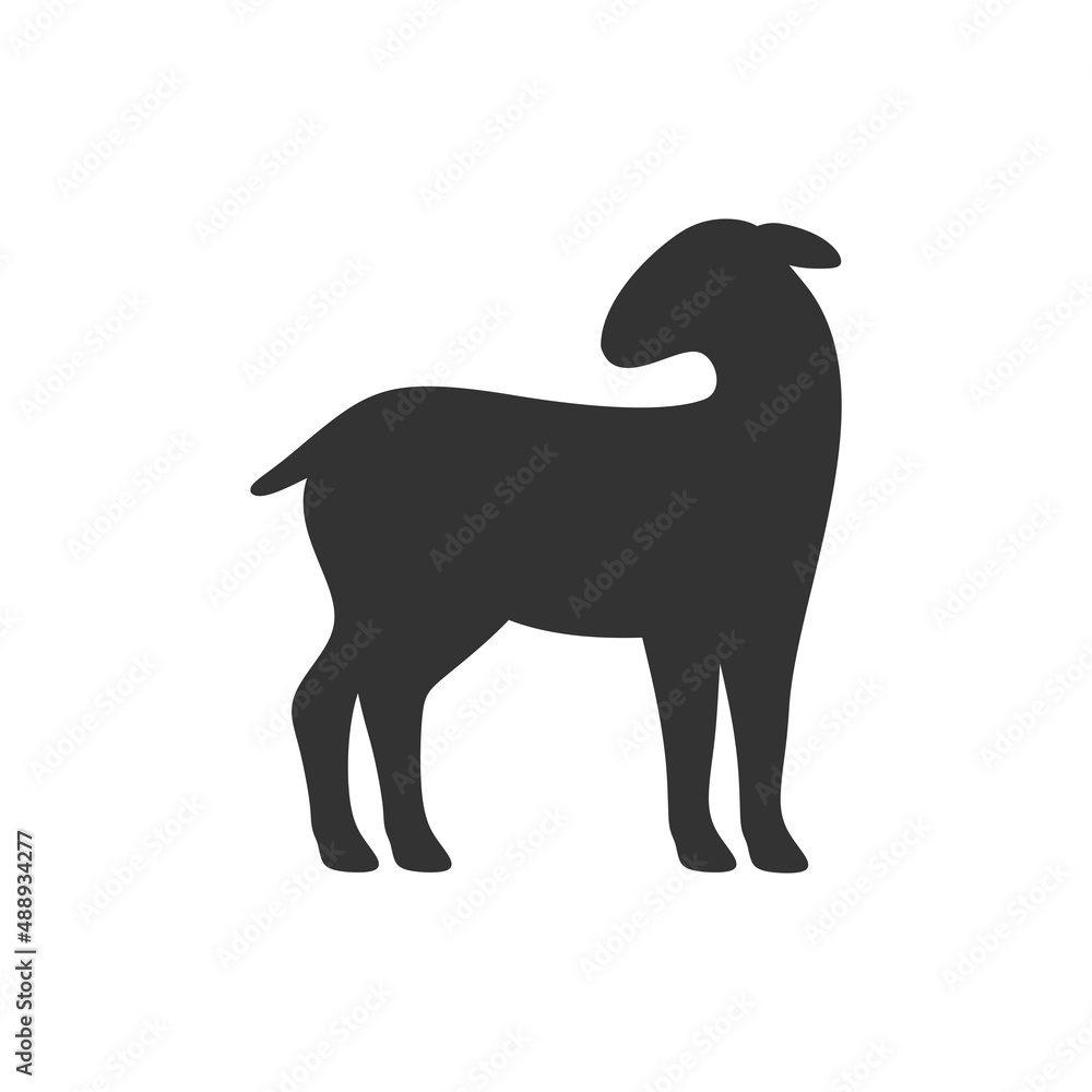 Sheep, lamb, symbol of sacrifice and obedience. Stock Vector | Adobe Stock