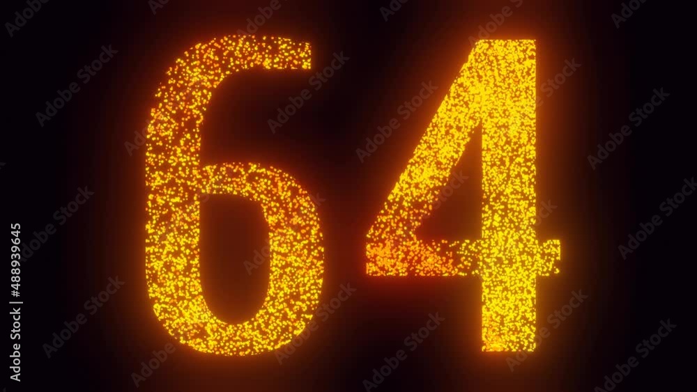 Sixty four years happy birthday, anniversary, holiday, celebration ...