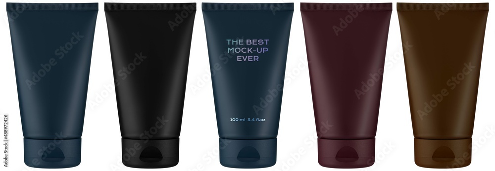 3d render cosmetics tubes mockup Stock Illustration | Adobe Stock