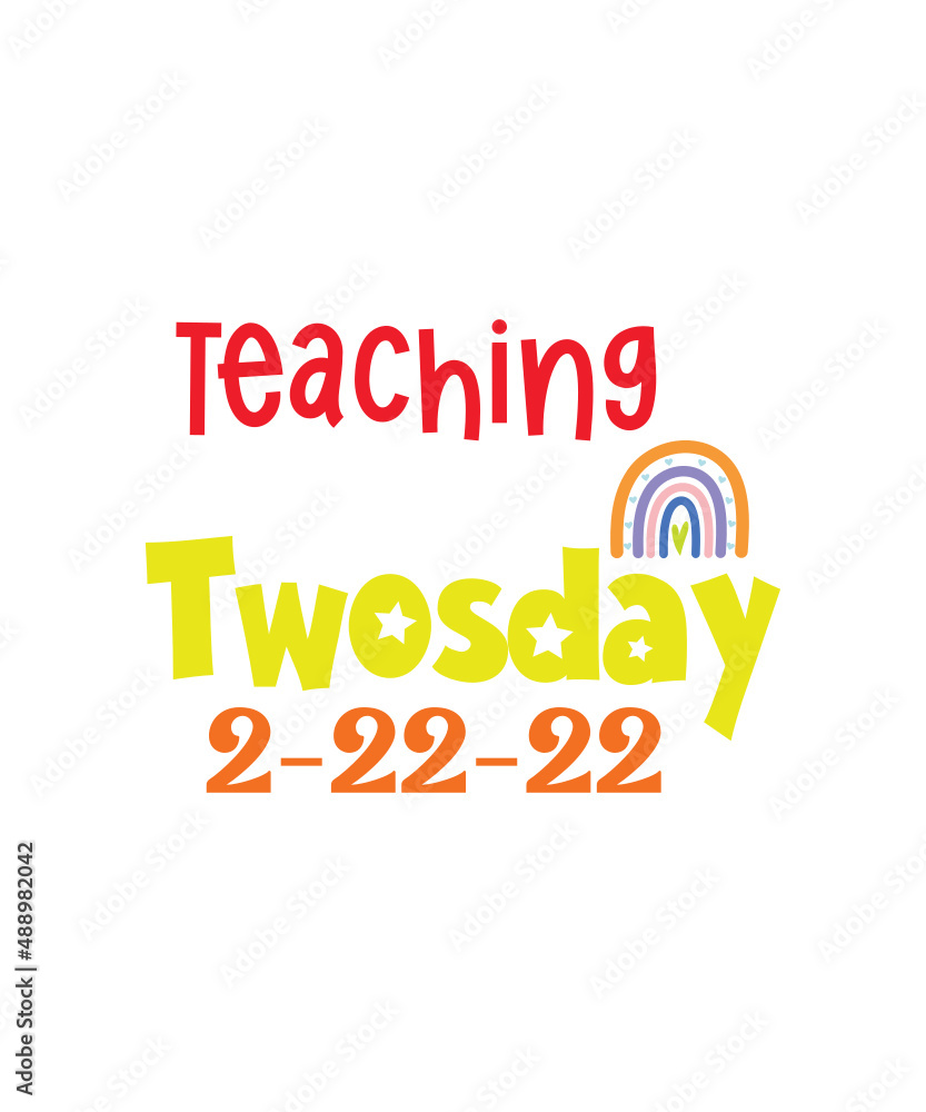 Happy Twos Day Svg, Tuesday February 22nd 2022 Svg, 222 Numbers Svg ...