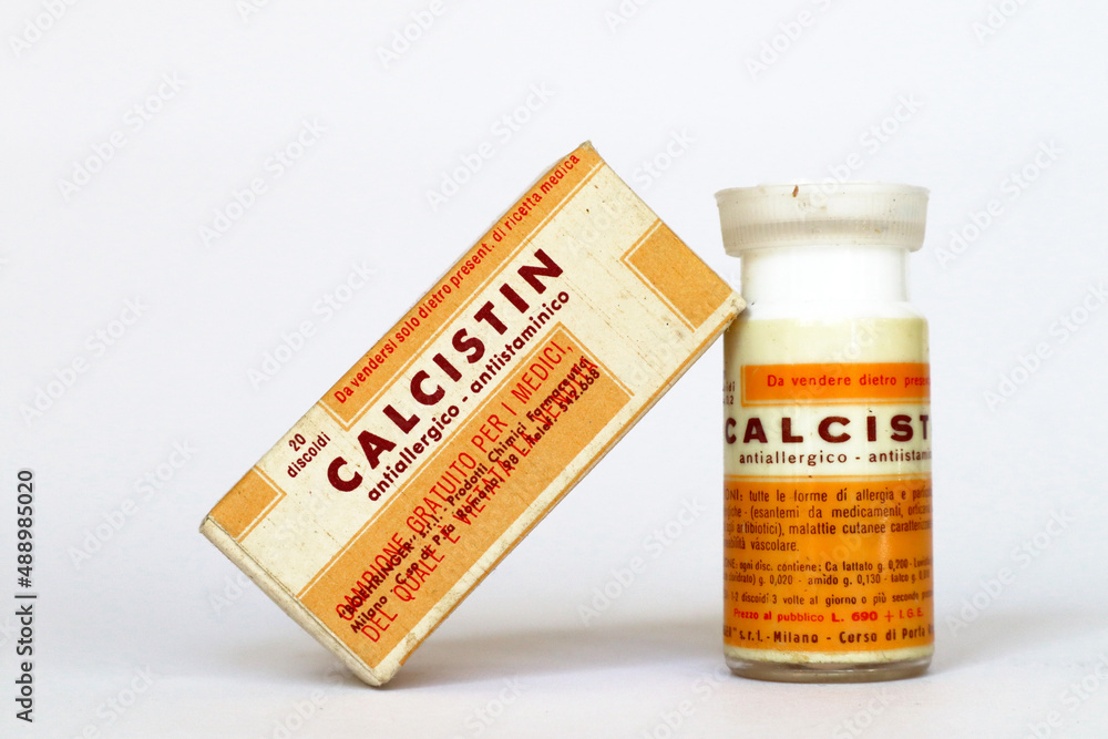 Vintage 1950s CALCISTIN tablets medicine with Calcium Lactate for the ...