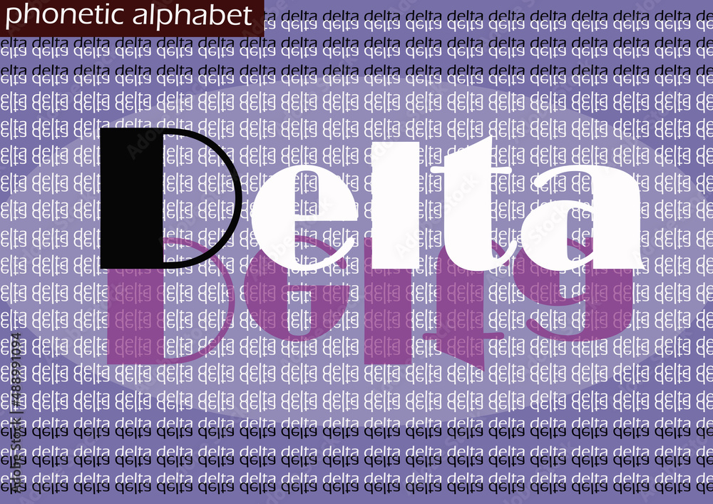 D (delta) wallpaper background phonetic alphabet design for decoration ...