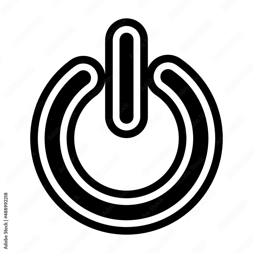 power button icon Stock Vector | Adobe Stock