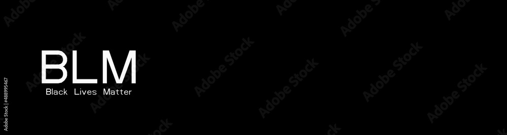 Black lives matter. decrease. BLM. inscription on a black background ...
