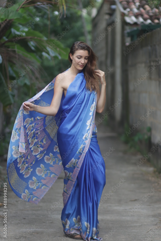 saree model shooting in sri lanka Stock Photo | Adobe Stock