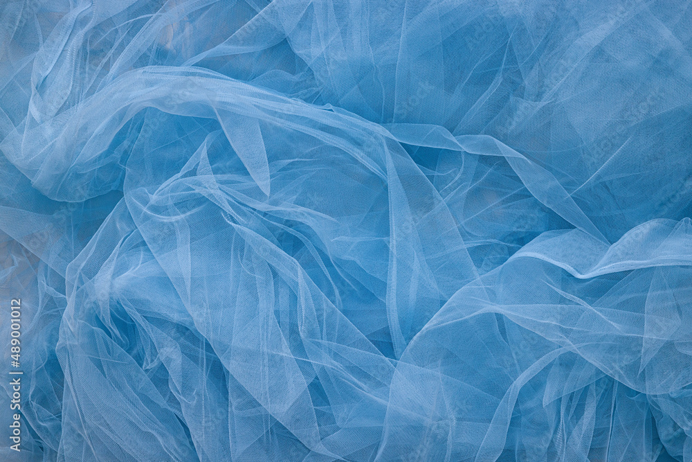 Blue chiffon background Stock Photo | Adobe Stock
