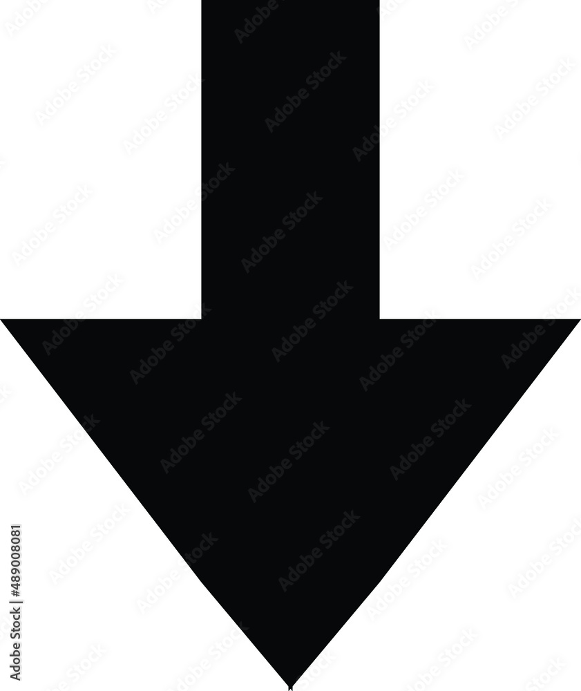 down arrow vector illustration, down arrow icon vector, down arrow ...