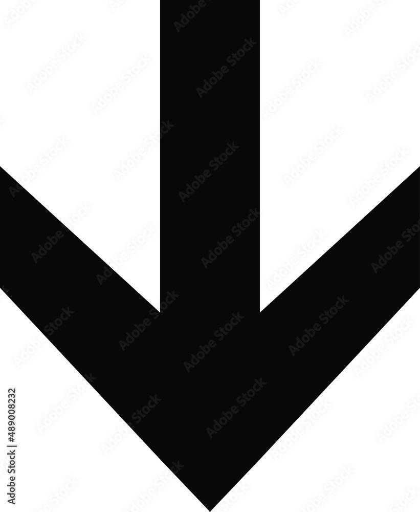 down arrow vector illustration, down arrow icon vector, down arrow ...