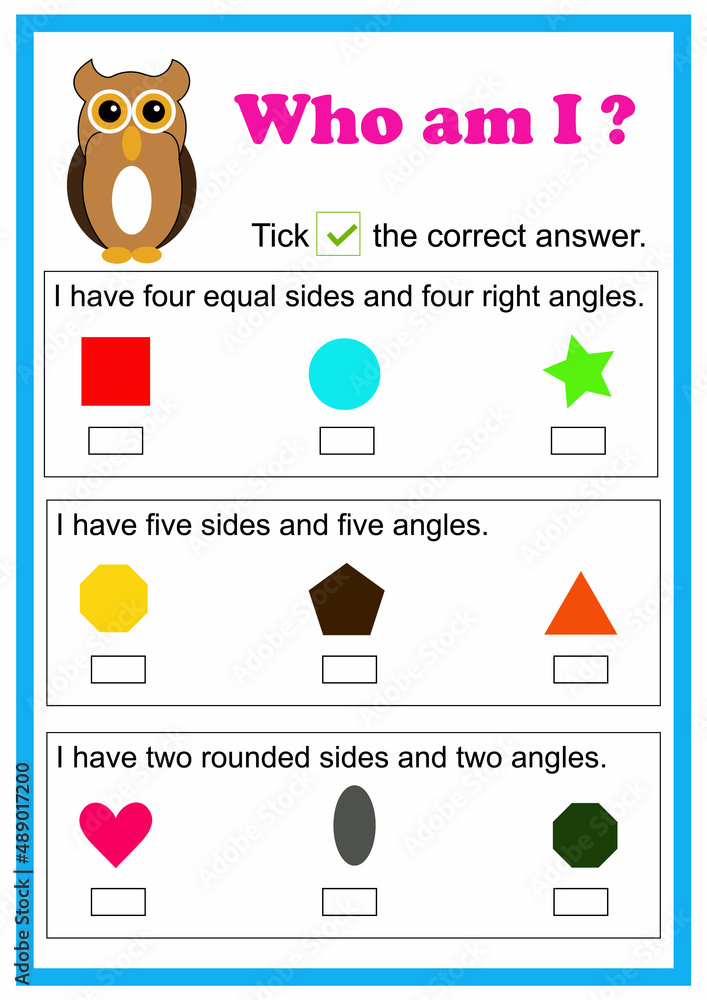 IQ test worksheet. Choose correct answer. Set of logical tasks composed ...