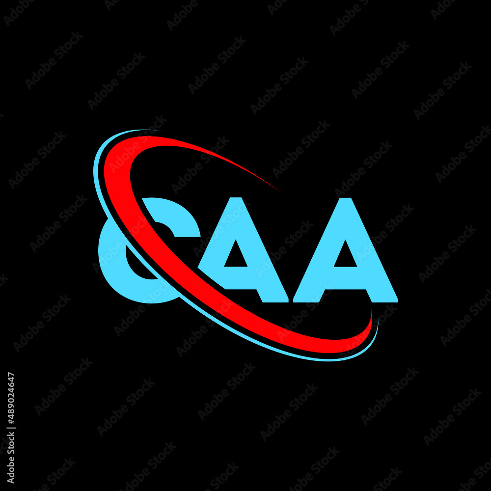 Vettoriale Stock CAA logo. CAA letter. CAA letter logo design ...
