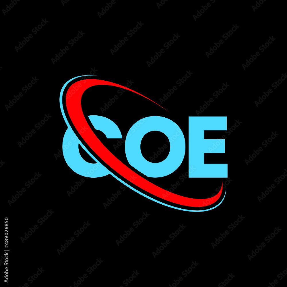 COE logo. COE letter. COE letter logo design. Initials COE logo linked ...