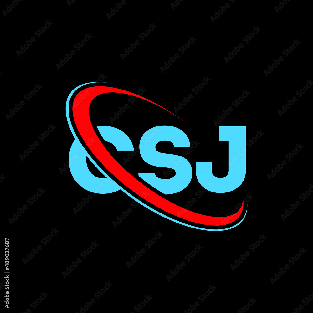 Vetor de CSJ logo. CSJ letter. CSJ letter logo design. Initials CSJ ...